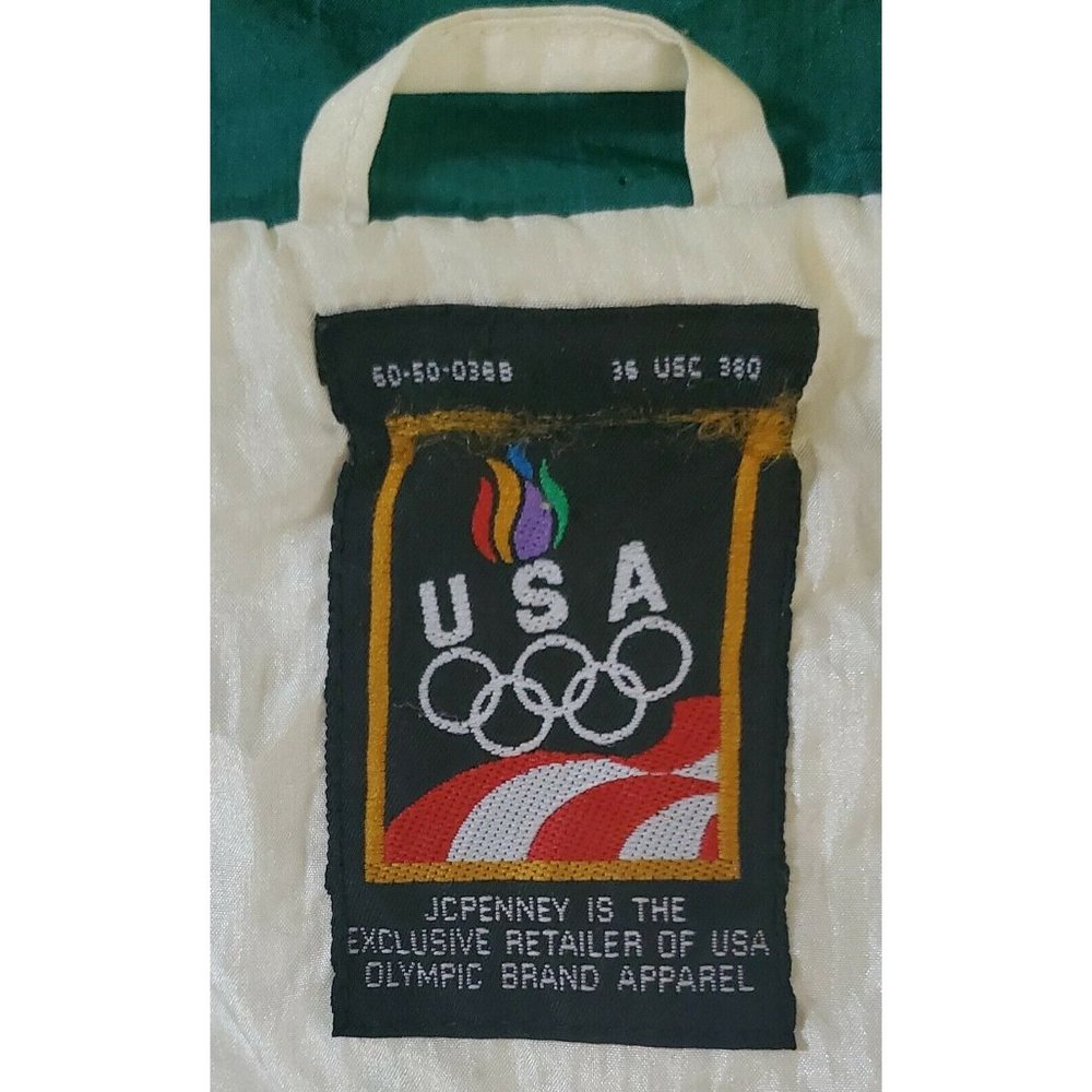 Vtg Jcpenney Team Usa Olympic Color Block Windbreaker… - Gem